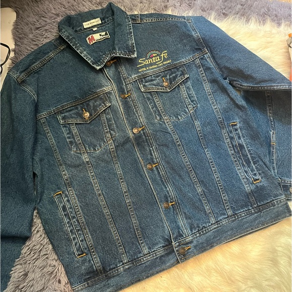 Vintage | Jackets & Coats | Vintage Vegas Santa Fe Denim Jacket | Poshmark